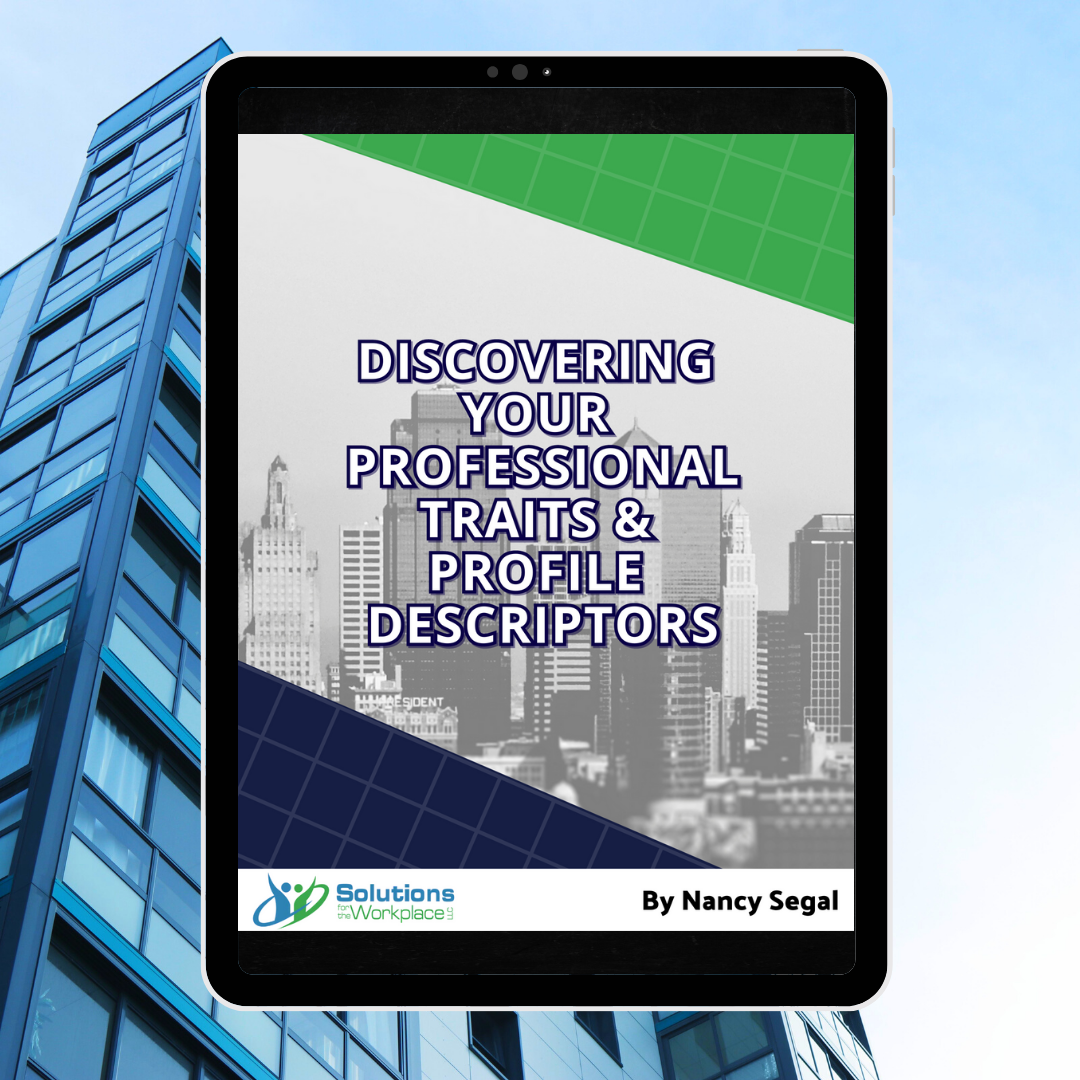 Professional Traits & Profile Descriptors Worksheet – Solutions for the ...